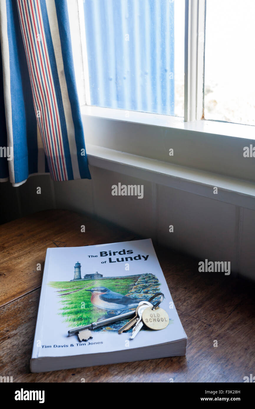 The Birds of Lundy book and keys to Old School inside the Old School ...