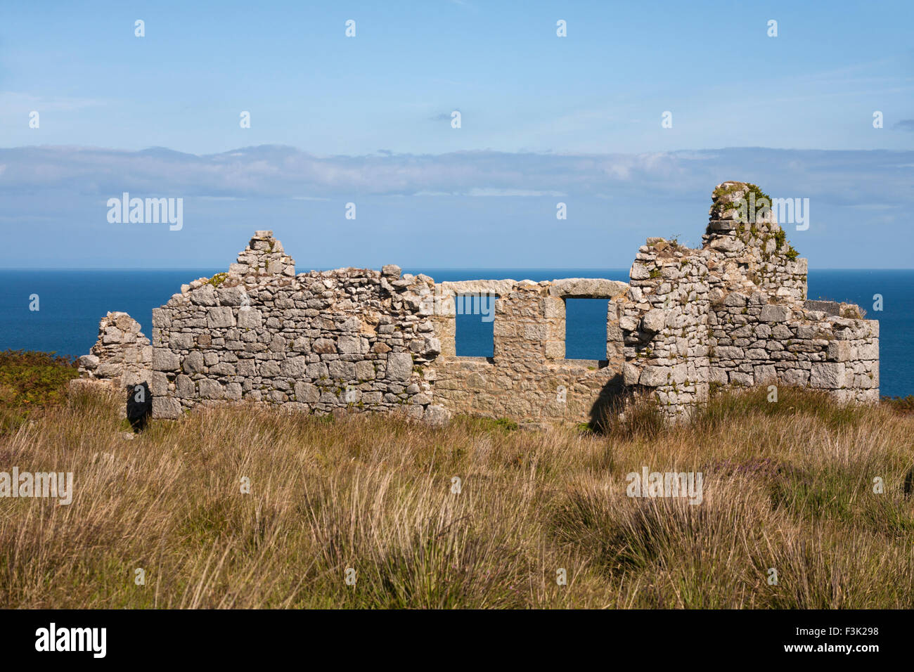 Old quarry hospital on Lundy Island, Devon, England UK in August Stock ...