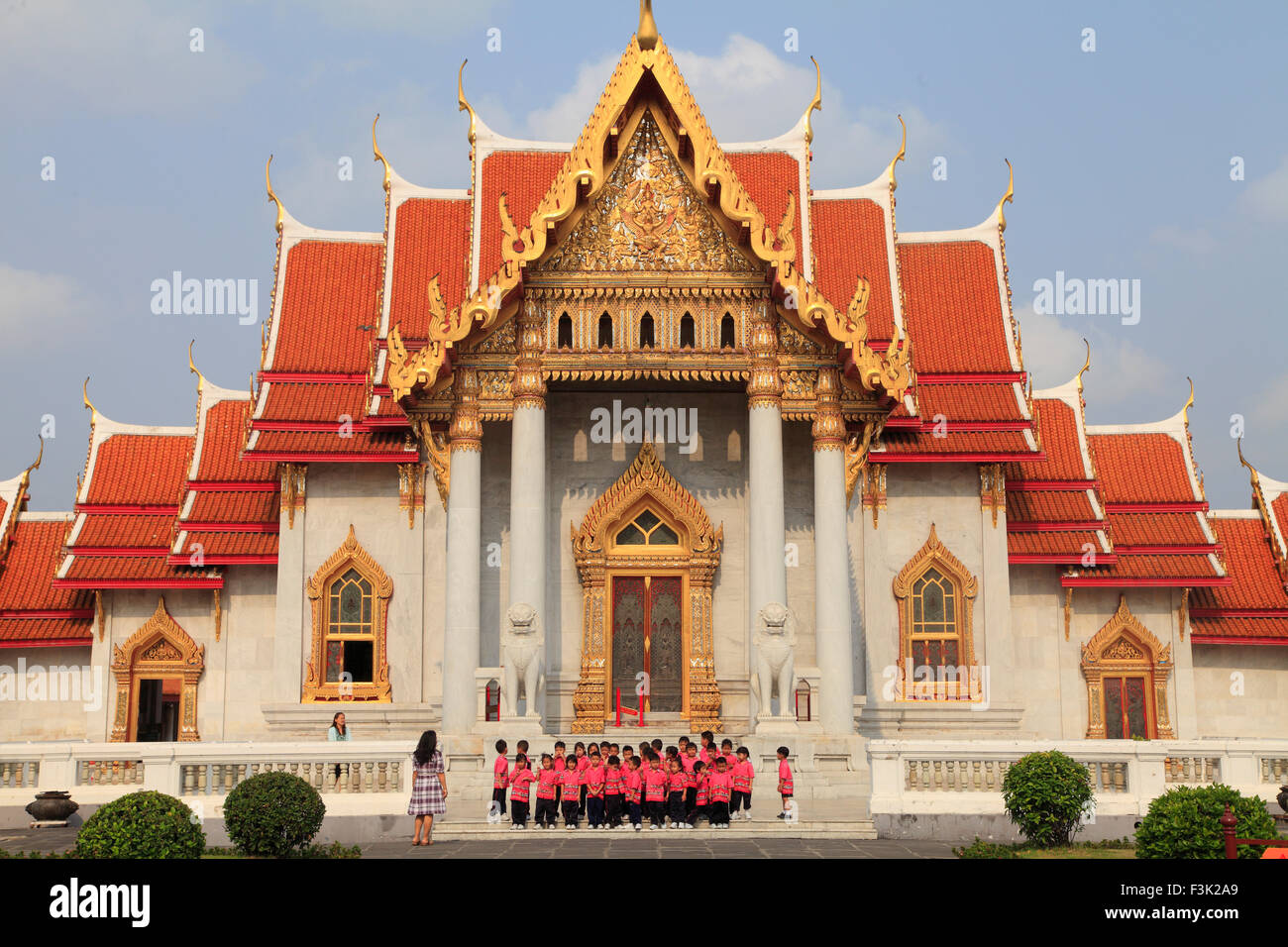 Thailand, Bangkok, Marble Temple, Wat Benchamabophit Stock Photo - Alamy