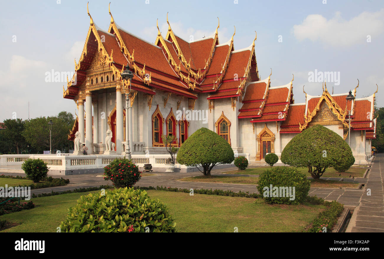 Thailand, Bangkok, Marble Temple, Wat Benchamabophit Stock Photo - Alamy