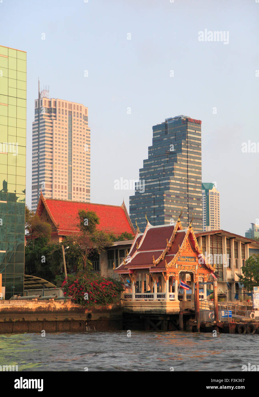 Thailand, Bangkok, skyline, old and new architecture Stock Photo - Alamy