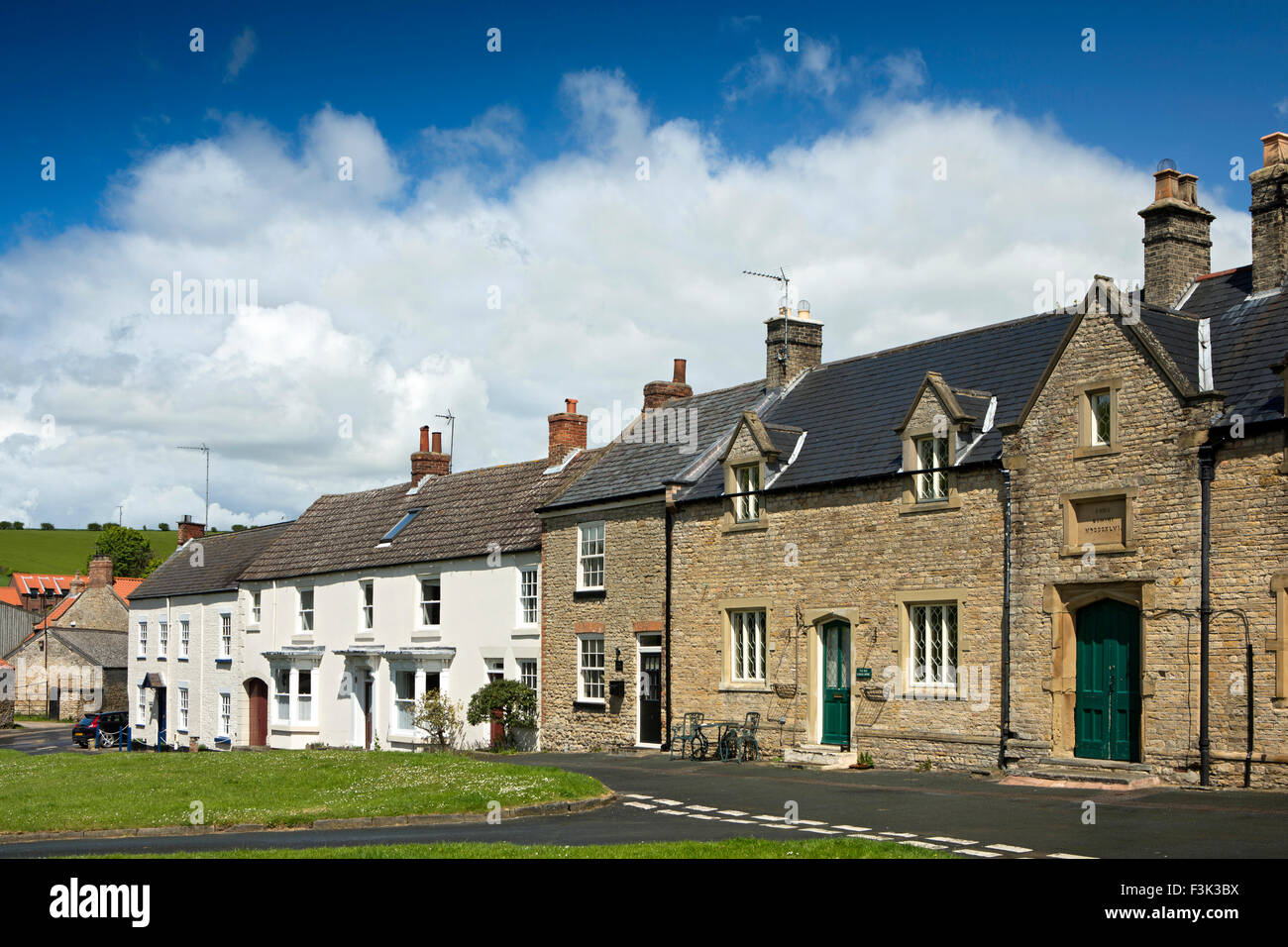 UK, England, Yorkshire East Riding, North Newbold, old school and ...