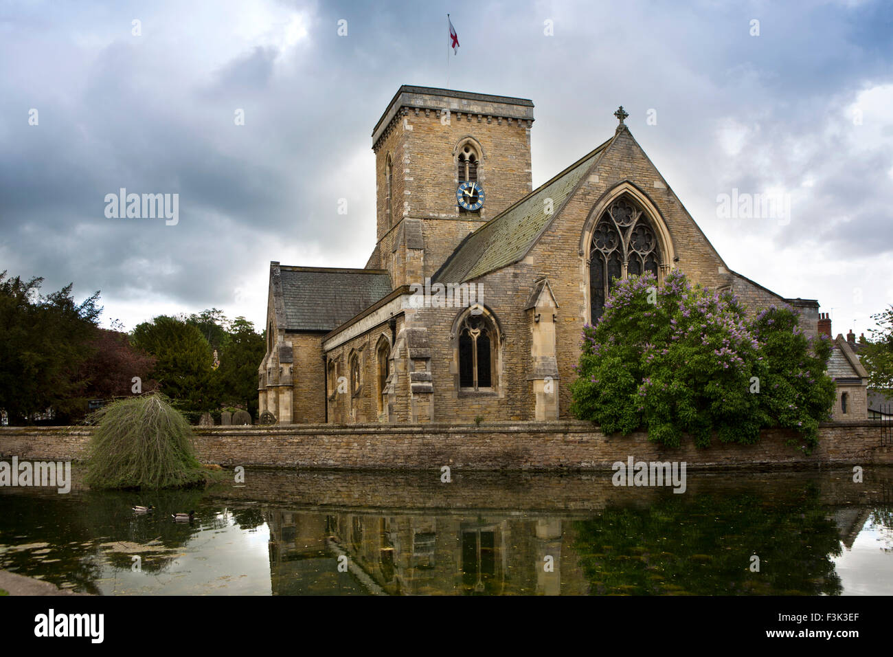 UK, England, Yorkshire East Riding, Welton, St Helen’s Church across ...