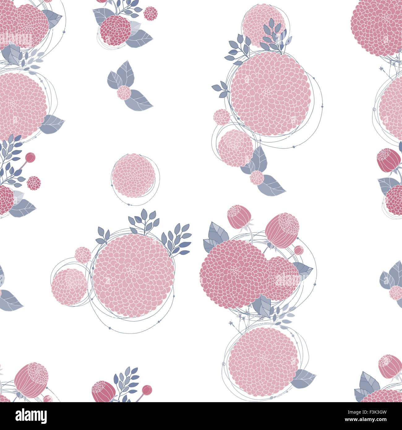 Seamless texture with asters Stock Vector Image & Art - Alamy