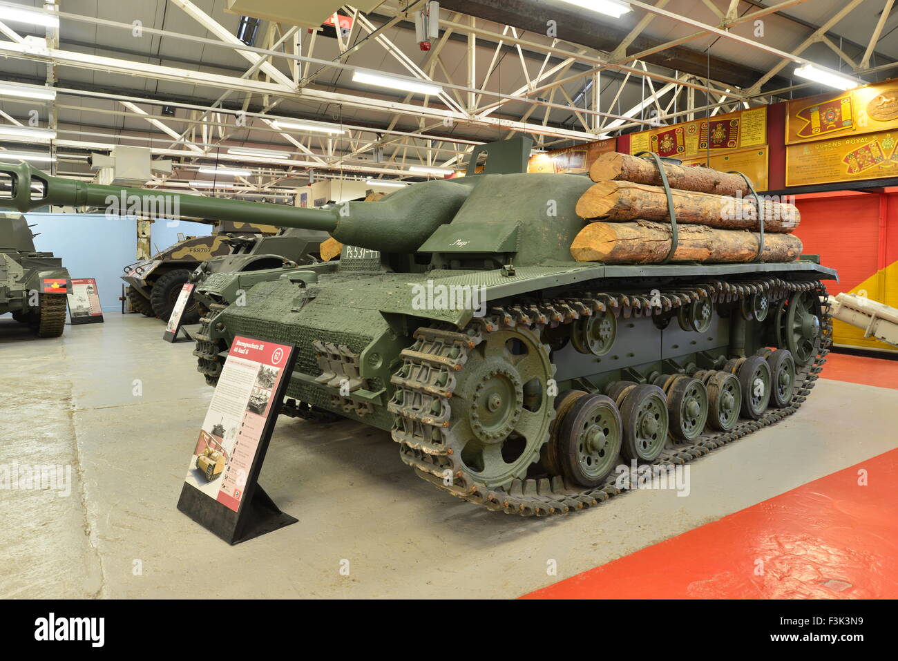 A Sturmgeschütz III at the Bovington Tank Museum in Bovington Stock ...