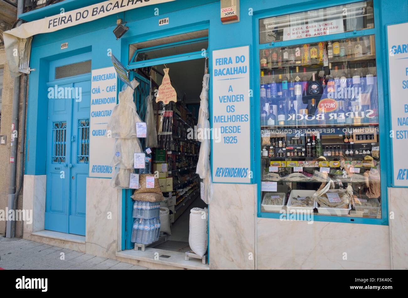 Traditional grocery store in Porto, Portugal Stock Photo - Alamy