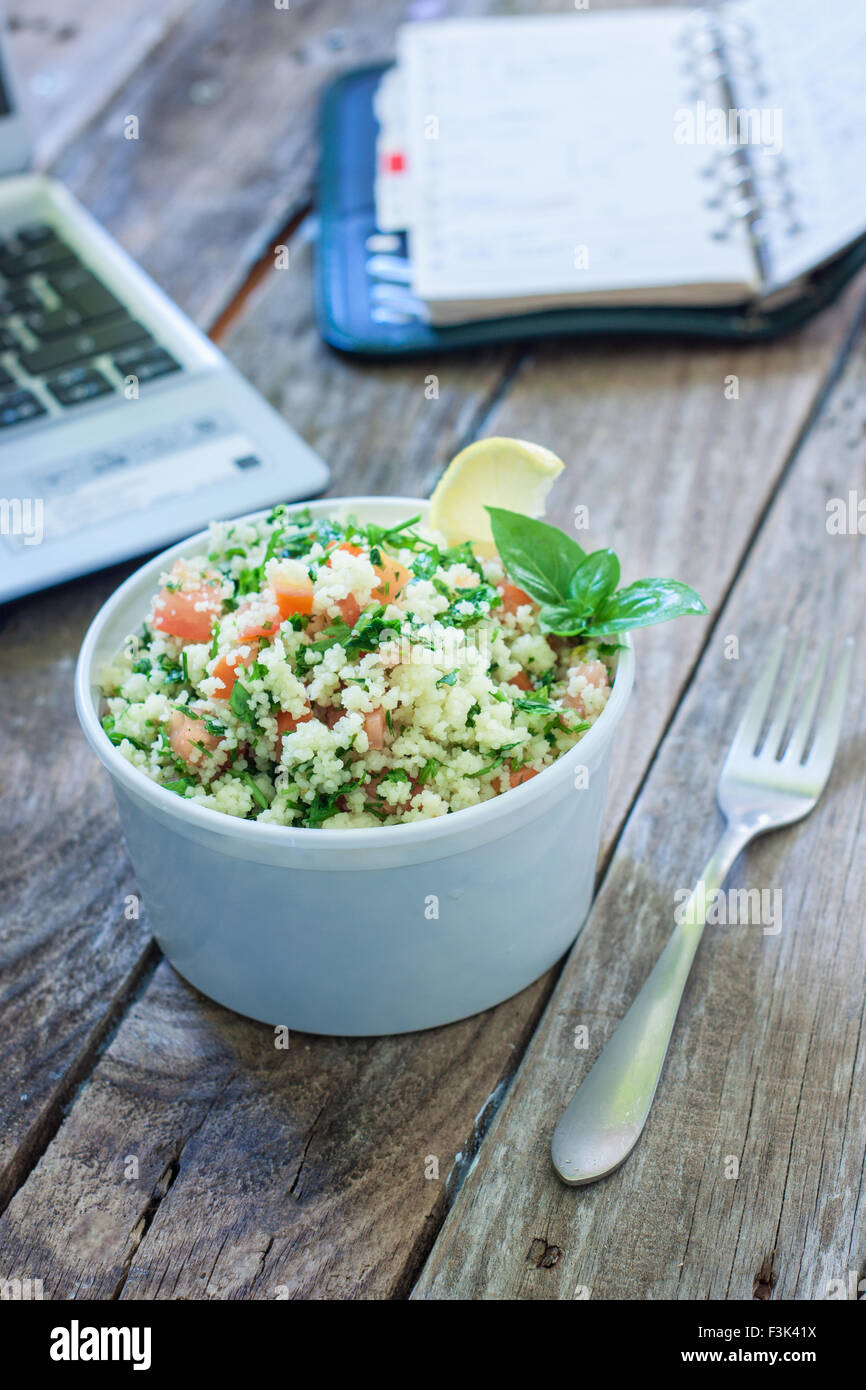 Healthy eating for lunch to work. Food in the office Stock Photo - Alamy