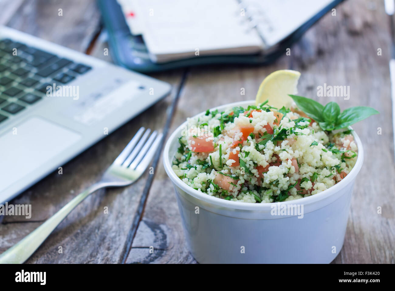 Healthy eating for lunch to work. Food in the office Stock Photo - Alamy