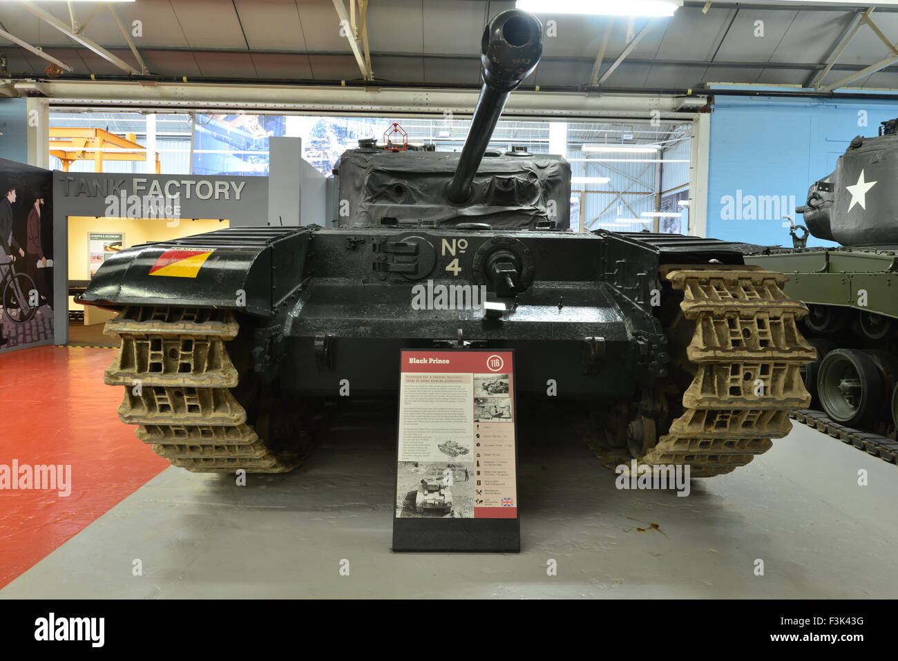 A Black Prince tank at the Bovington Tank Museum in Bovington Stock ...
