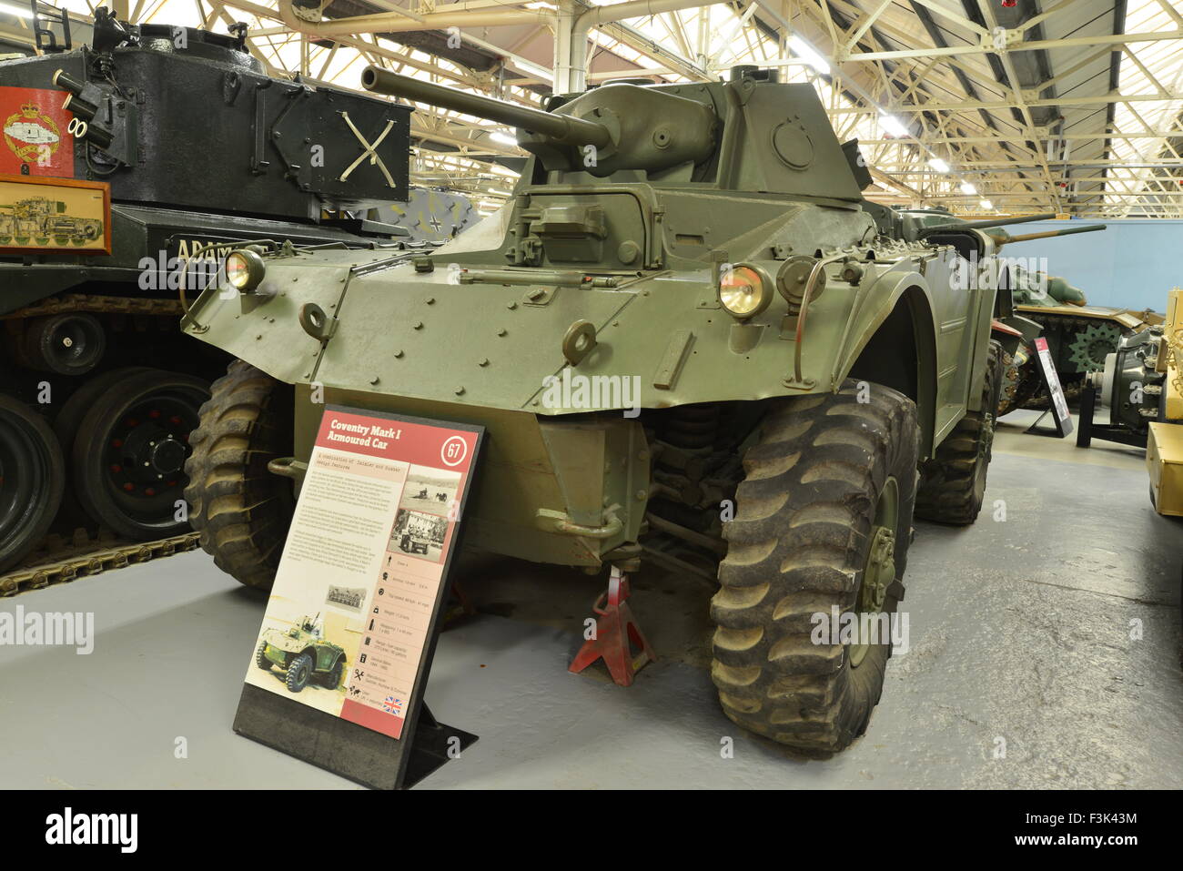 A Coventry Mk 1 at the Bovington Tank Museum in Bovington Stock Photo ...