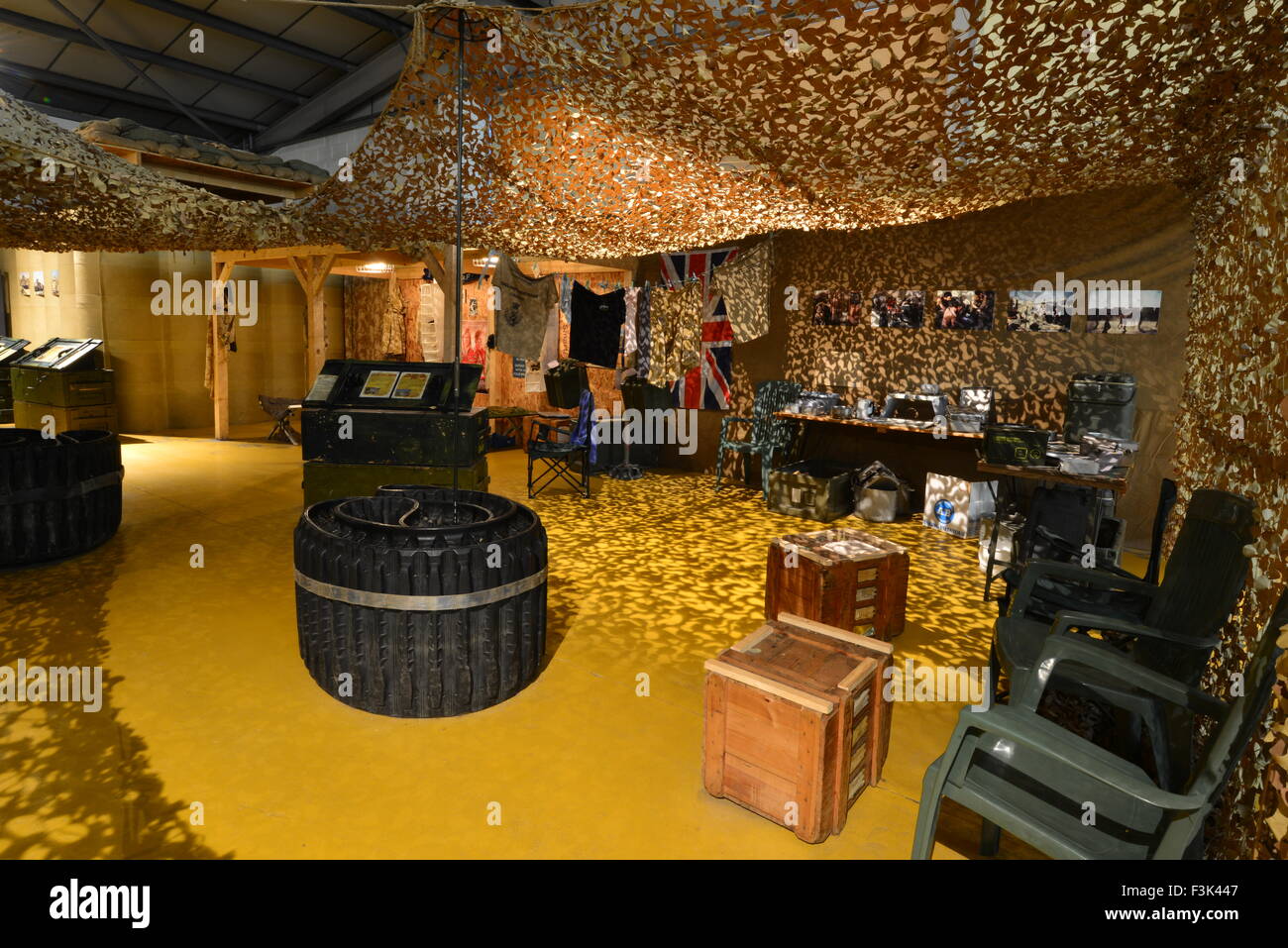 Afghanistan mock up at the tank museum at Bovington Stock Photo - Alamy