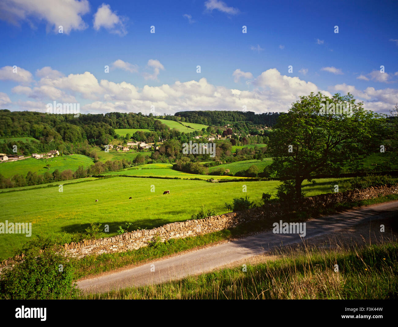 Slad Valley, Gloucestershire as immortalized by Laurie Lee Stock Photo ...