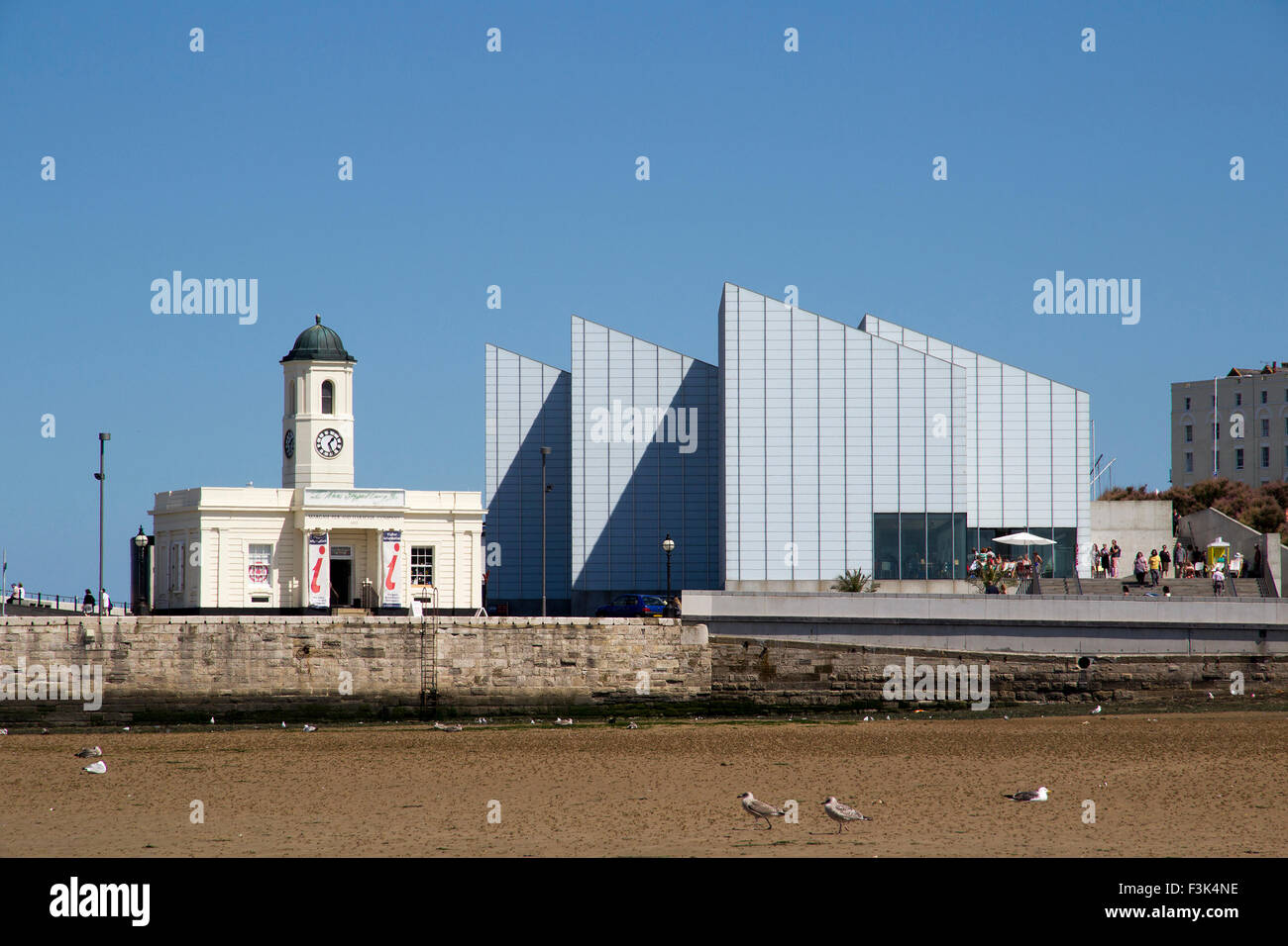 MARGATE, KENT, UK - AUGUST 8. 2015. The Turner Contemporary art gallery ...