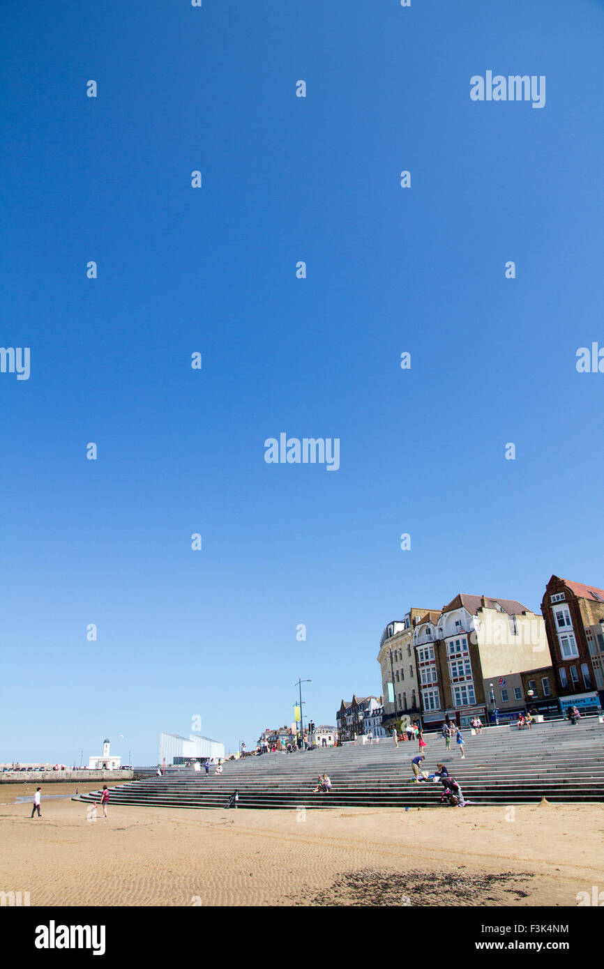 MARGATE, KENT, UK - AUGUST 8. 2015. The 1812 Margate Pier and Harbour ...