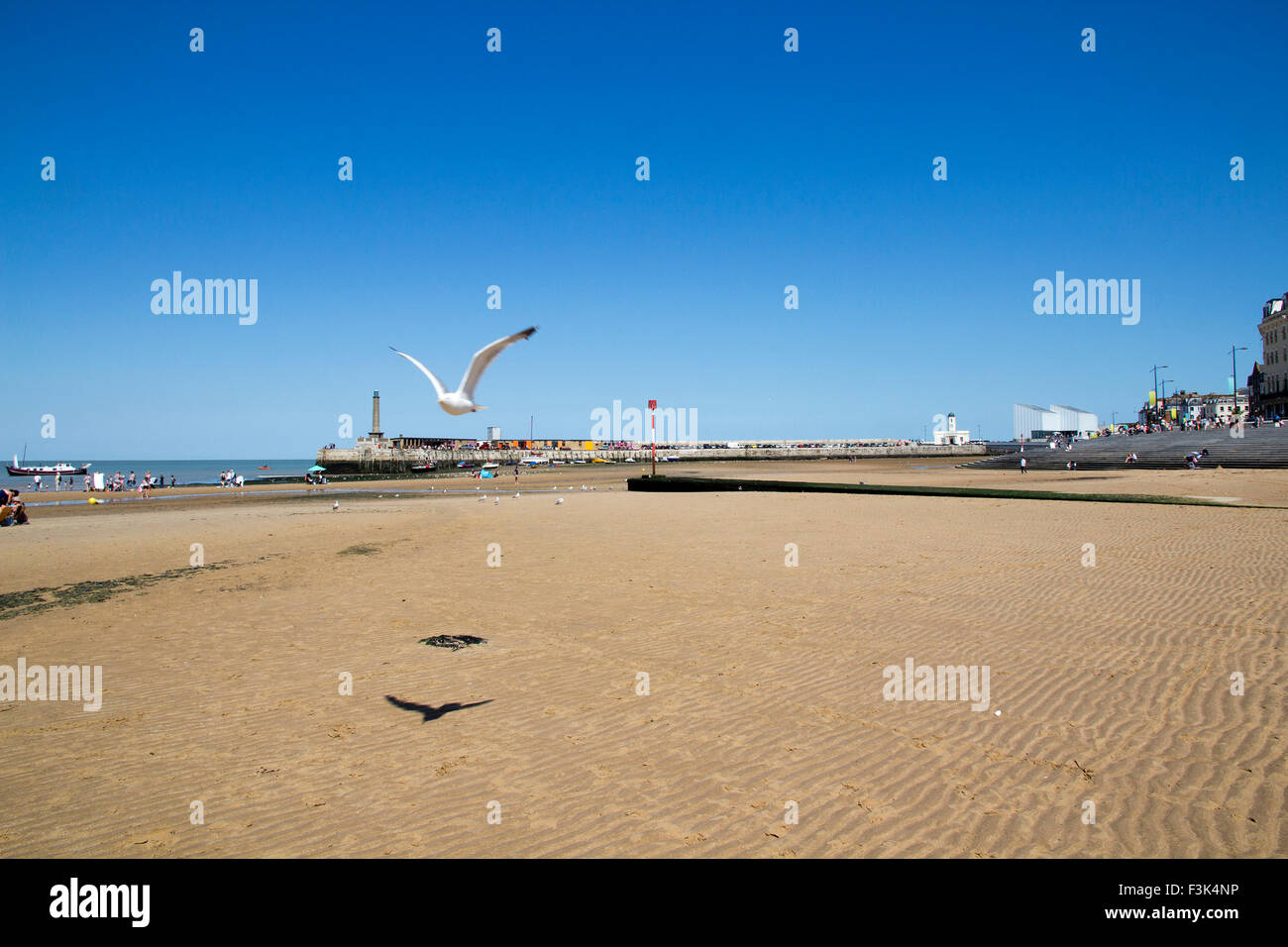 MARGATE, KENT, UK - AUGUST 8. 2015. The 1812 Margate Pier and Harbour ...