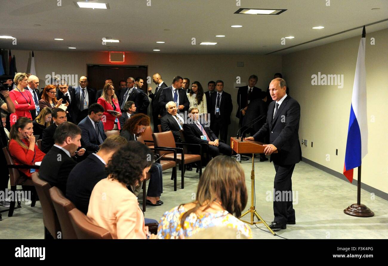 Russian President Vladimir Putin during a press conference for Russian ...