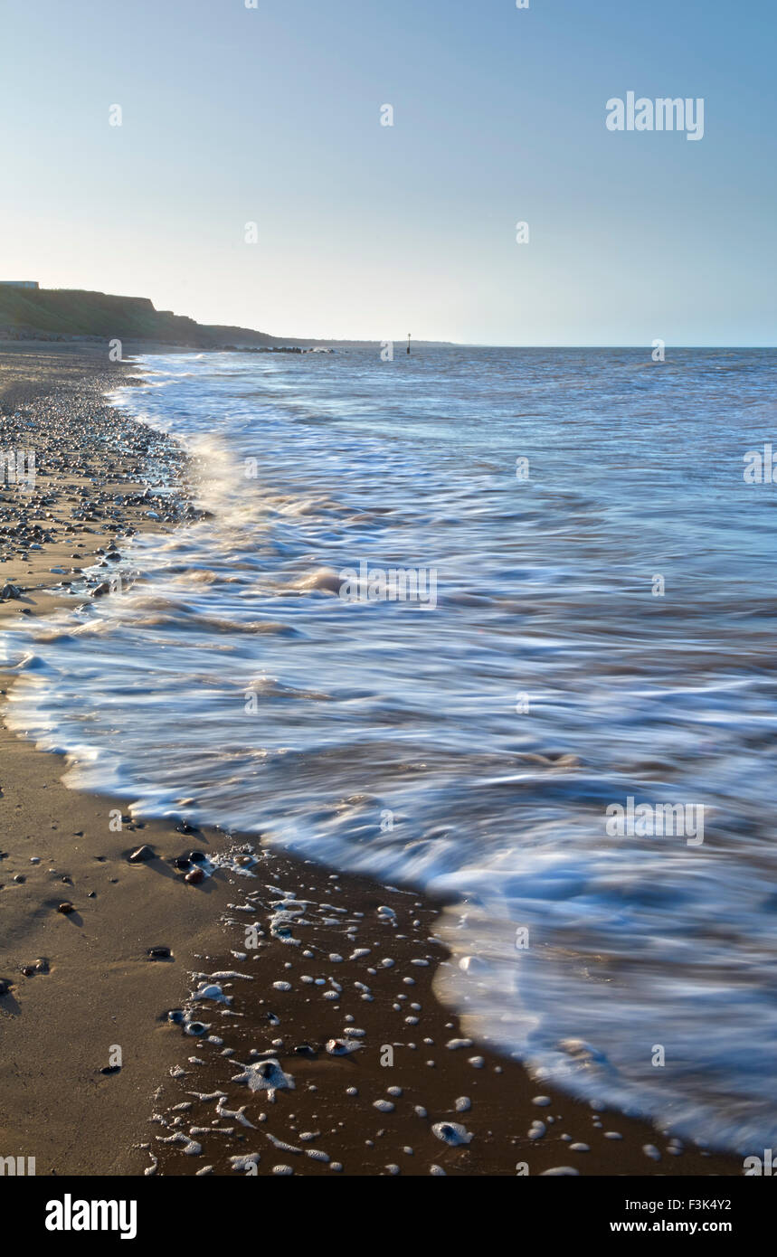 Sunset at Mappleton Sands, Yorkshire, England, UK Stock Photo - Alamy