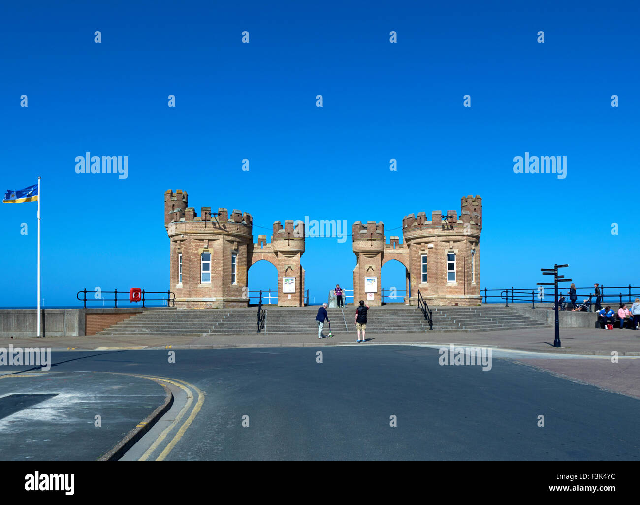 Withernsea Pier Towers - Withernsea, Yorkshire, England, UK Stock Photo ...