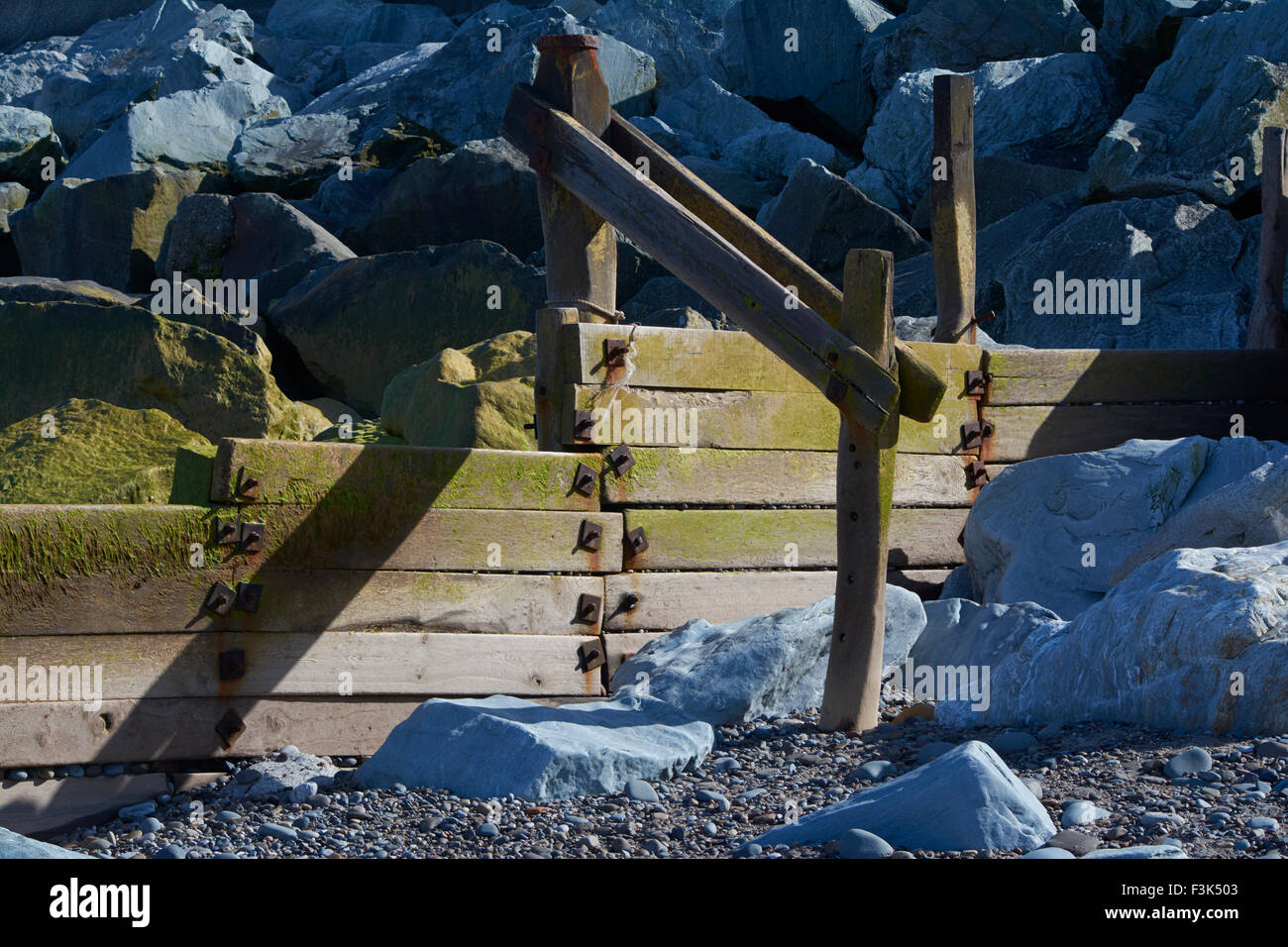 Sea defense groynes at Withernsea, England, UK Stock Photo - Alamy