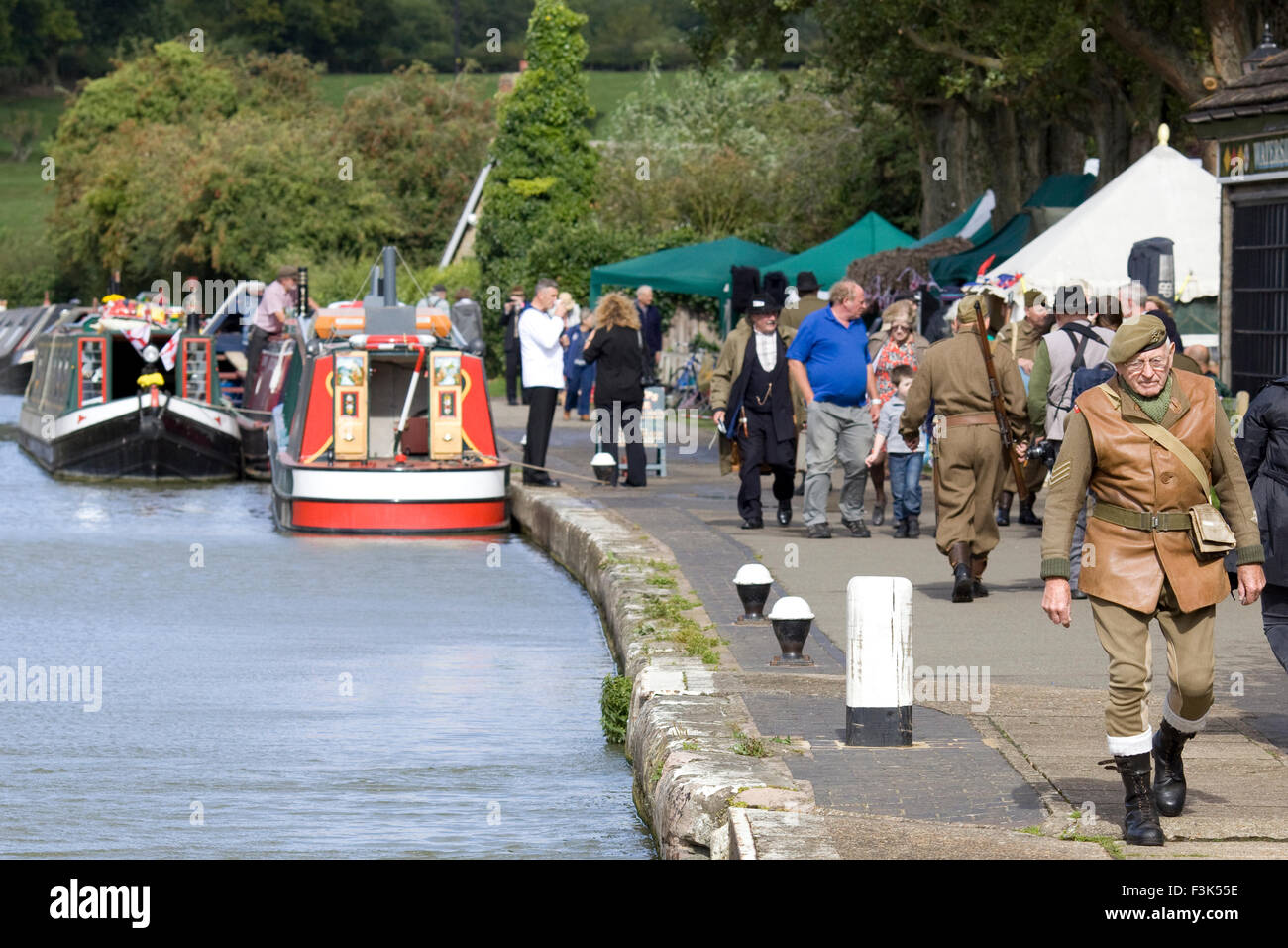 Village at war event Stock Photo - Alamy