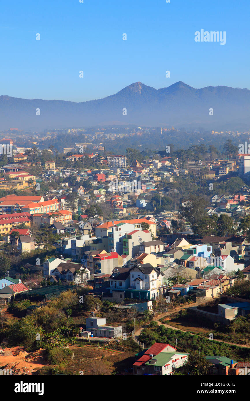 Vietnam, Dalat, general aerial view, panorama Stock Photo - Alamy