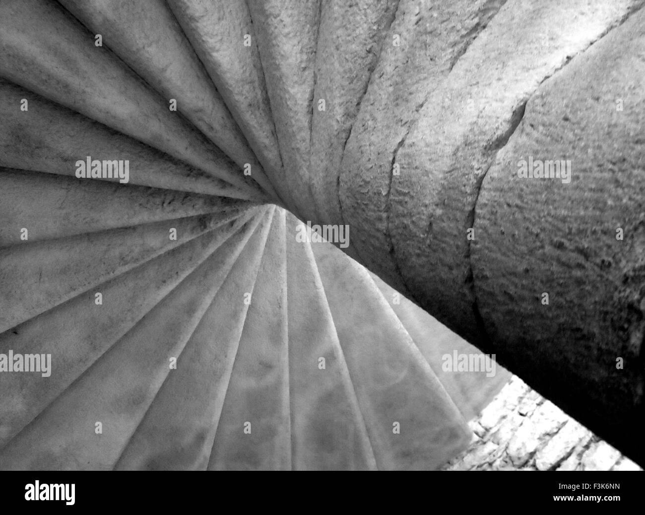 medieval castle spiral staircase Stock Photo - Alamy