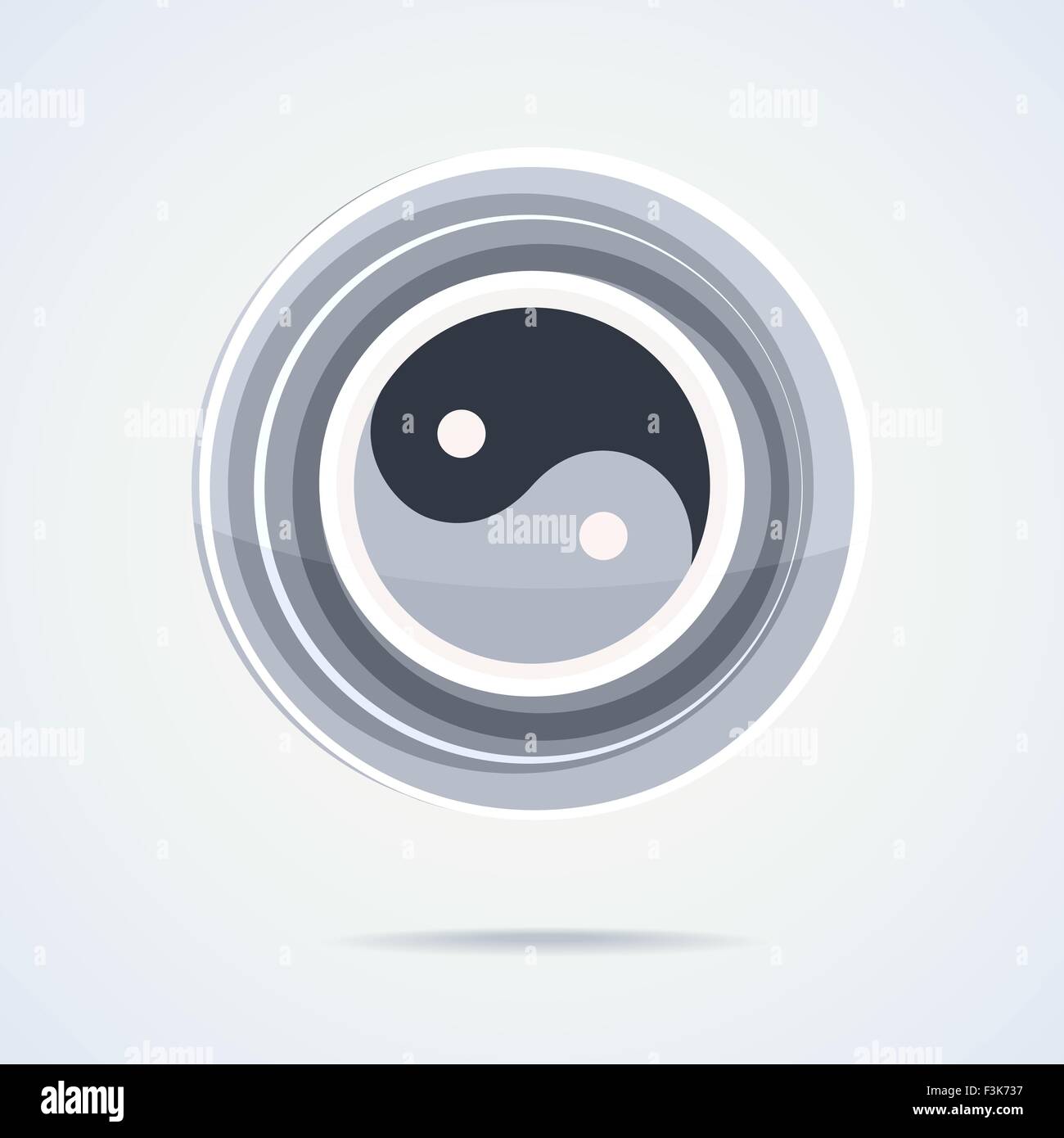 Yin yang illustration Stock Vector Images - Alamy