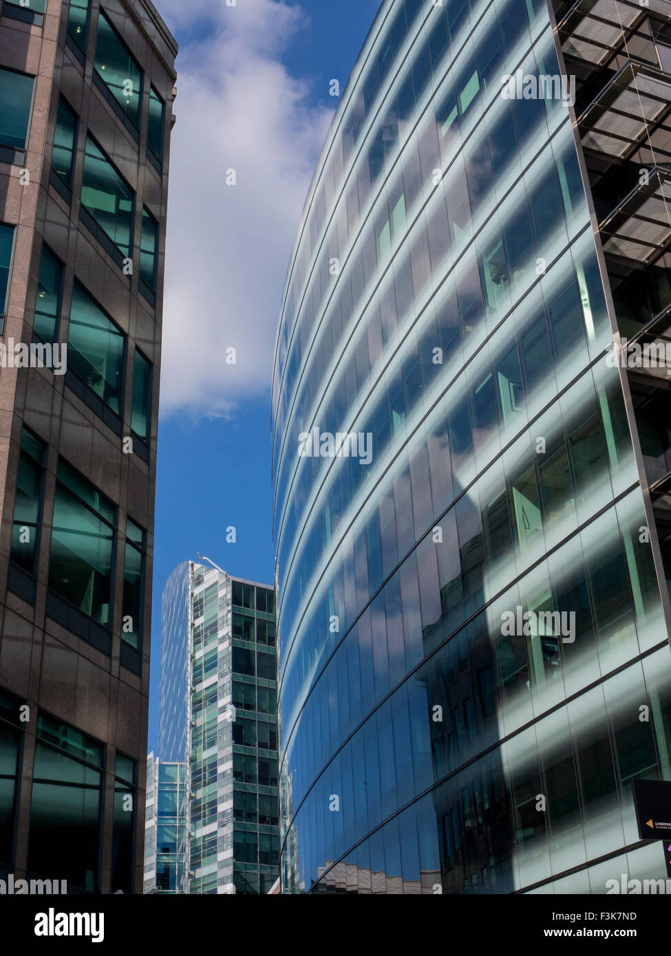 London City buildings at Broadgate Circle and Exchange Square Stock ...