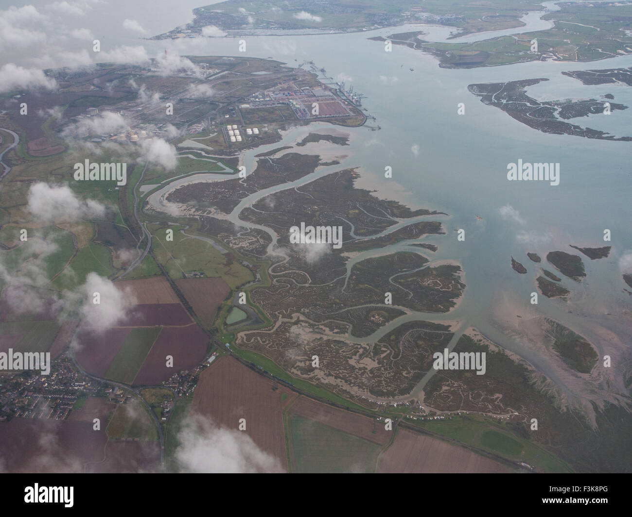 Docks in the River Thames Estuary, Essex, England Stock Photo - Alamy