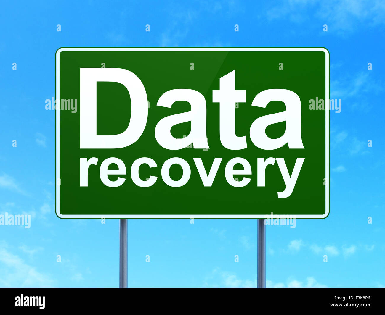 Data concept: Data Recovery on road sign background Stock Photo - Alamy