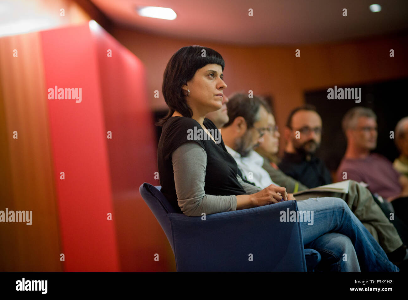 ANNA GABRIEL of CUP, a left-wing pro-independence party, during a ...