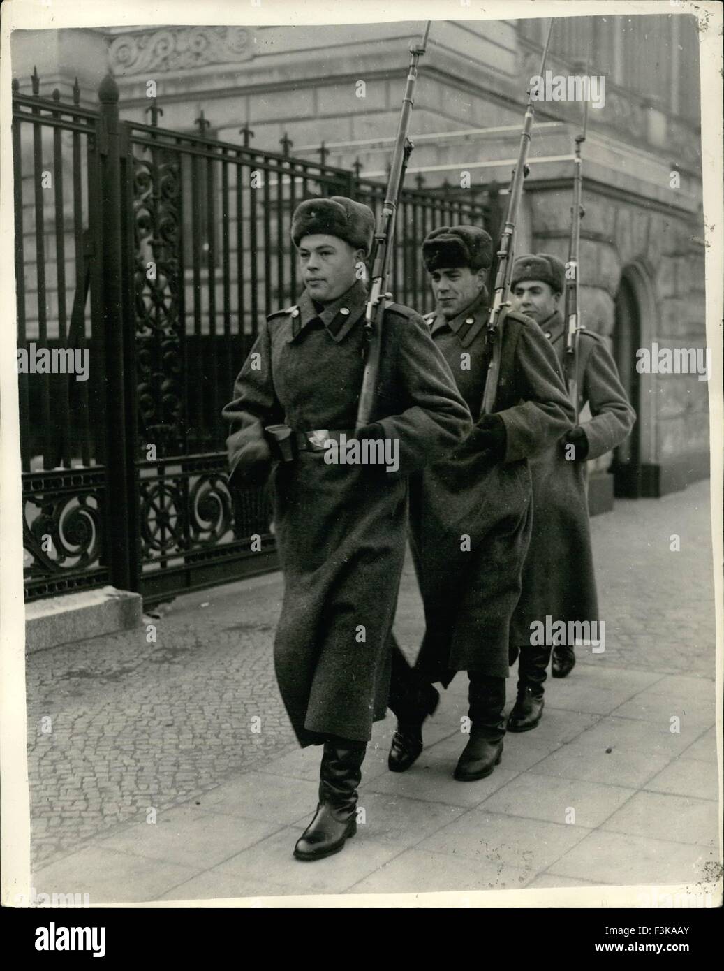 Guard Mounting outside the Russian Embassy in Berlin. 24th Feb, 1950 ...