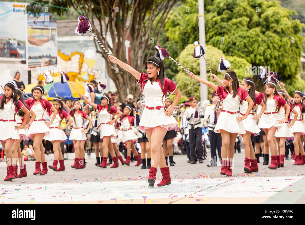 School Girls Dance For The Summer Break Festivity Stock Photo - Alamy