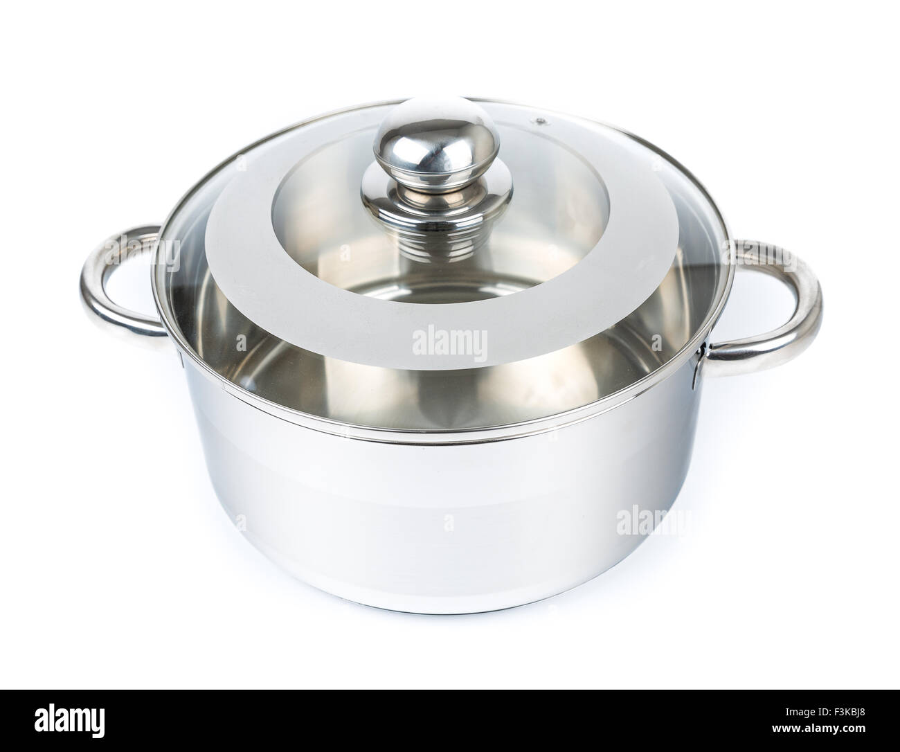 Empty steel stock pot Cut Out Stock Images & Pictures - Alamy