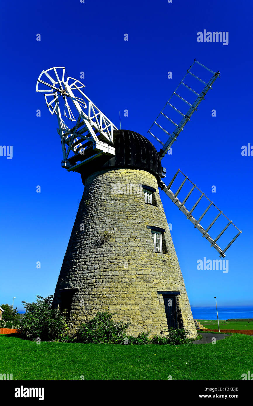 Whitburn mill, mill, corn mill, flour mill, wind, sails, ancient ...
