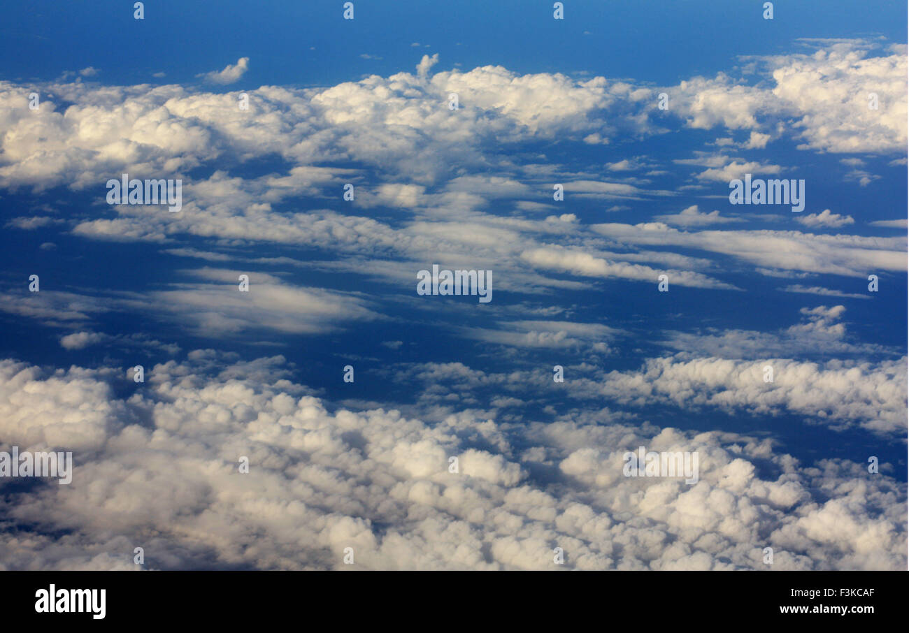 High up looking down with some clouds hi-res stock photography and ...
