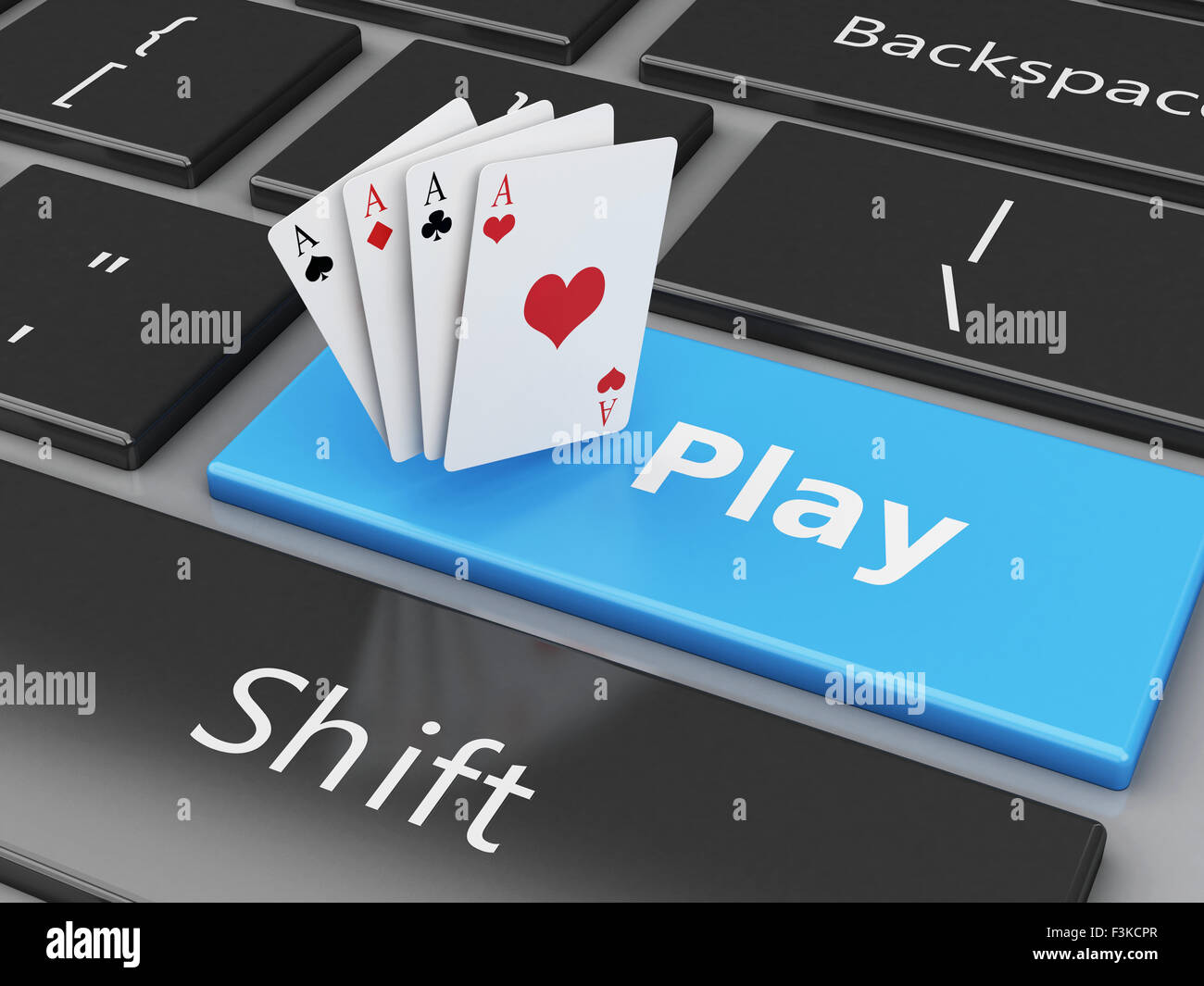 Computer play poker hi-res stock photography and images - Alamy
