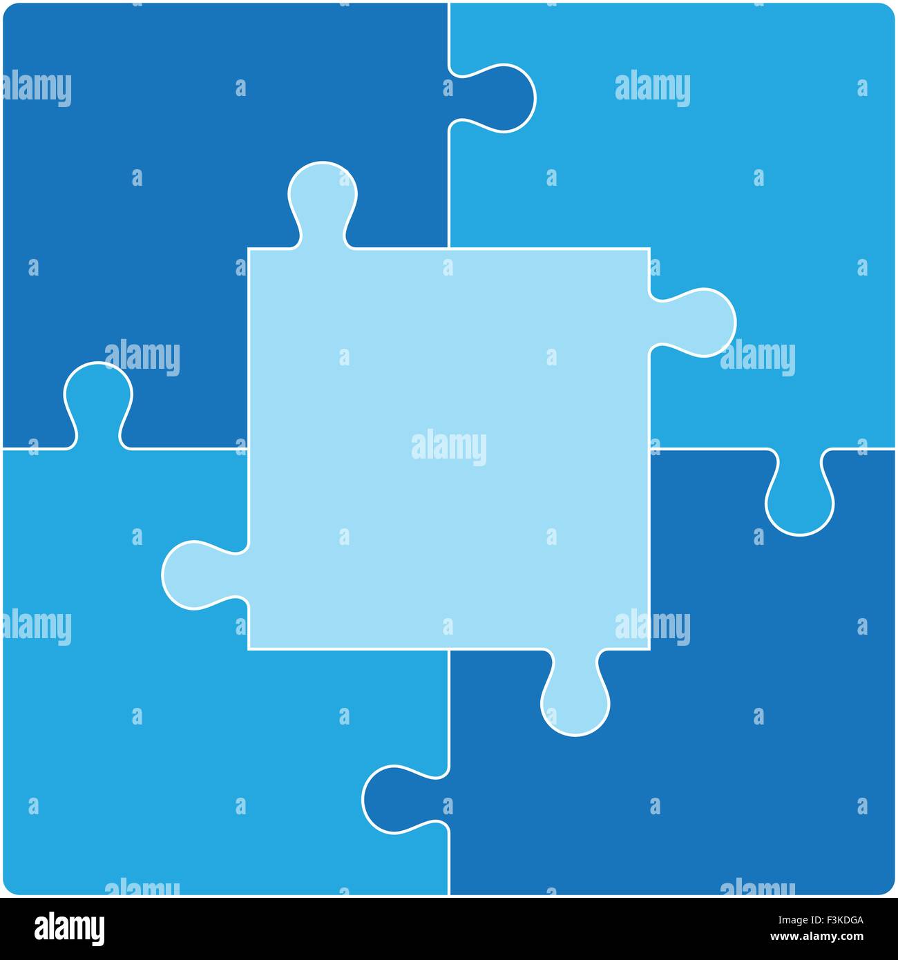 Puzzle set. Vector illustration Stock Vector Image & Art - Alamy