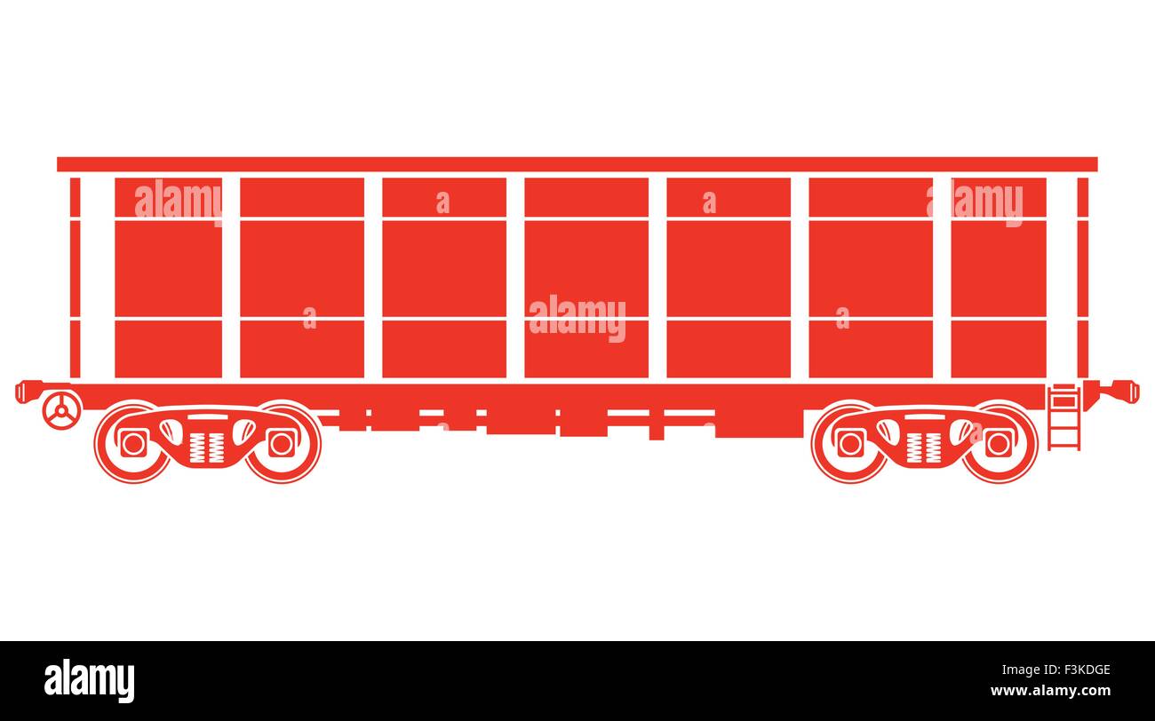 Freight railway carriage Cut Out Stock Images & Pictures - Alamy