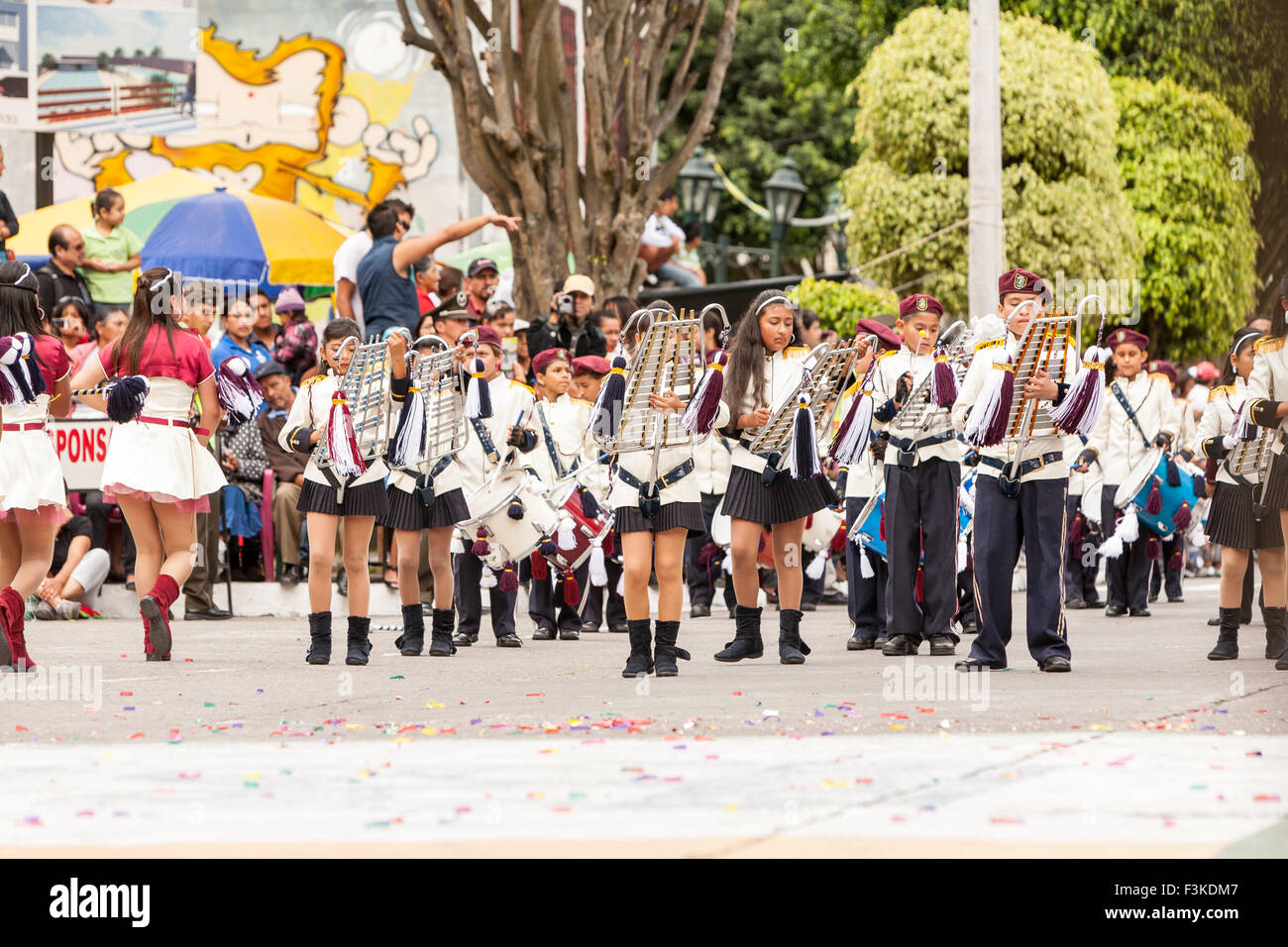 Majorette Group At Summer Holiday Festivity Stock Photo - Alamy