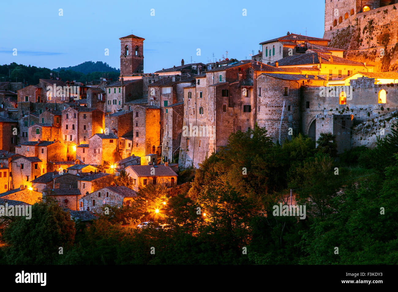 Beautiful medieval town in Tuscany, Sorano-(Grosseto, Tuscany, Italy ...