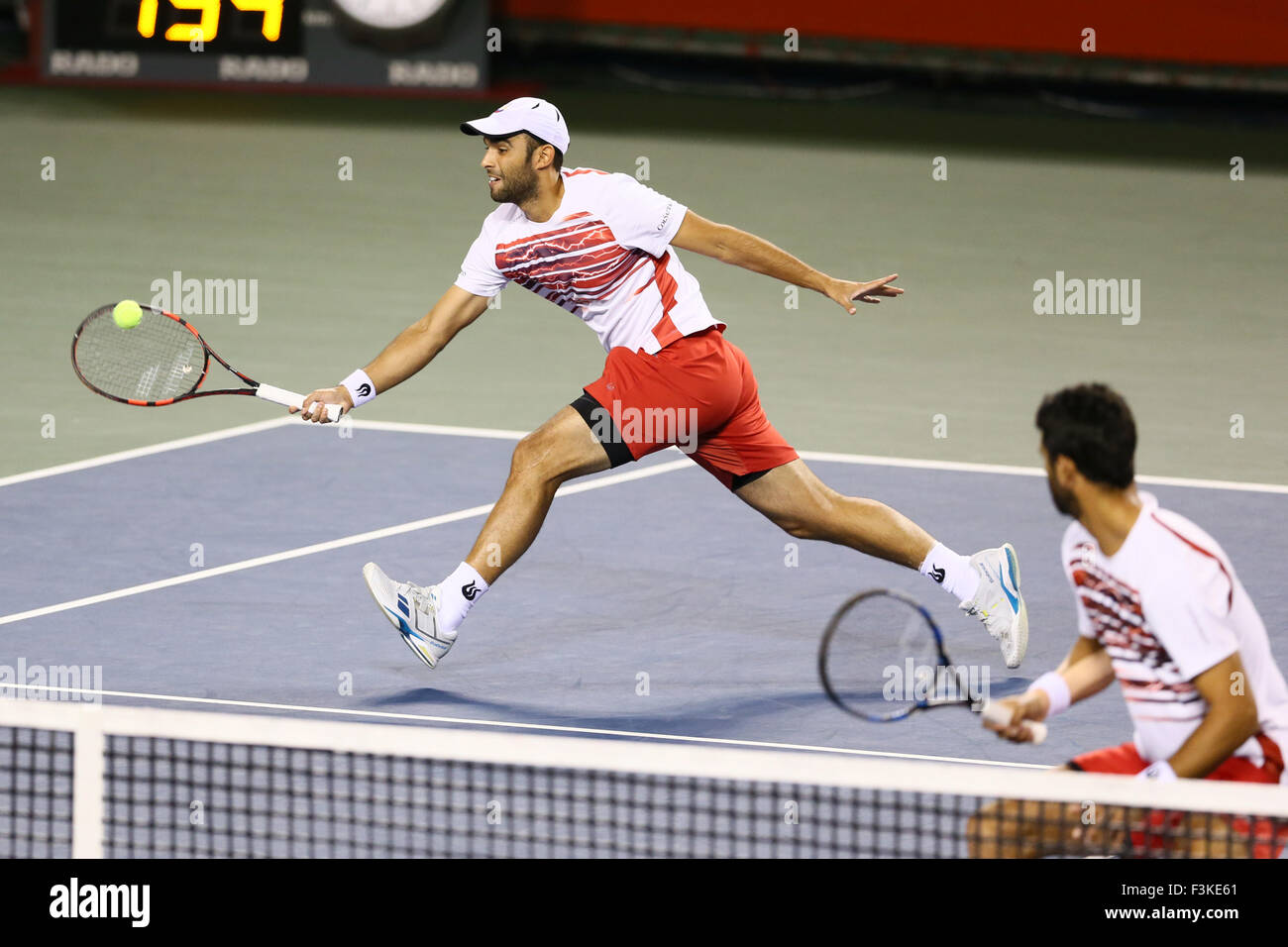 Ariake Coliseum, Tokyo, Japan. 8th Oct, 2015. Juan Sebastian & Cabal ...