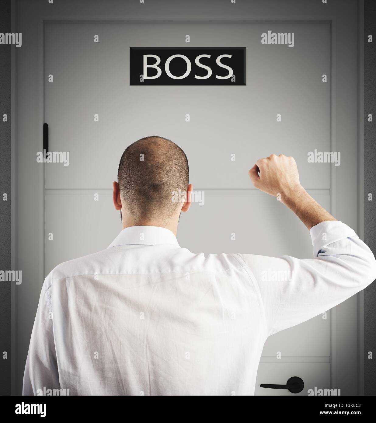 Employee boss door not woman hi-res stock photography and images - Alamy