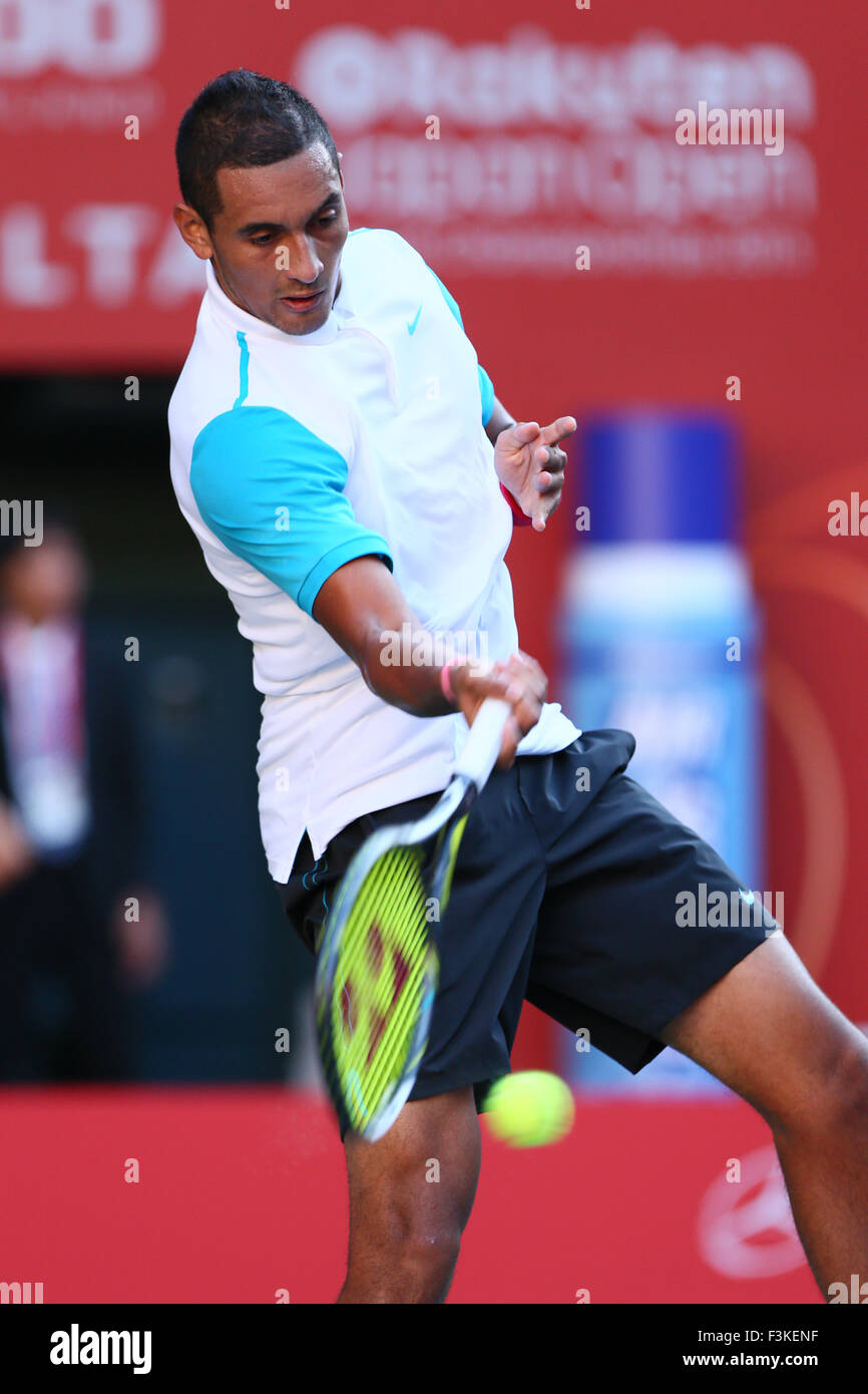 Ariake Coliseum, Tokyo, Japan. 8th Oct, 2015. Nick Kyrgios (AUS ...