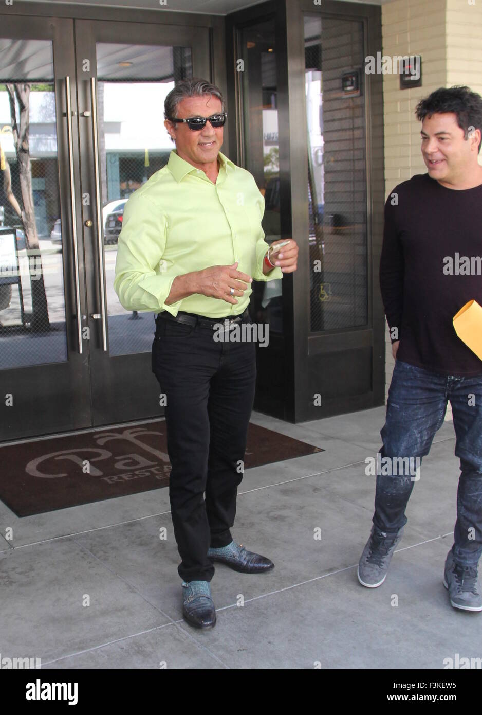 Sylvester Stallone spotted out to lunch at The Palm in Beverly Hills ...