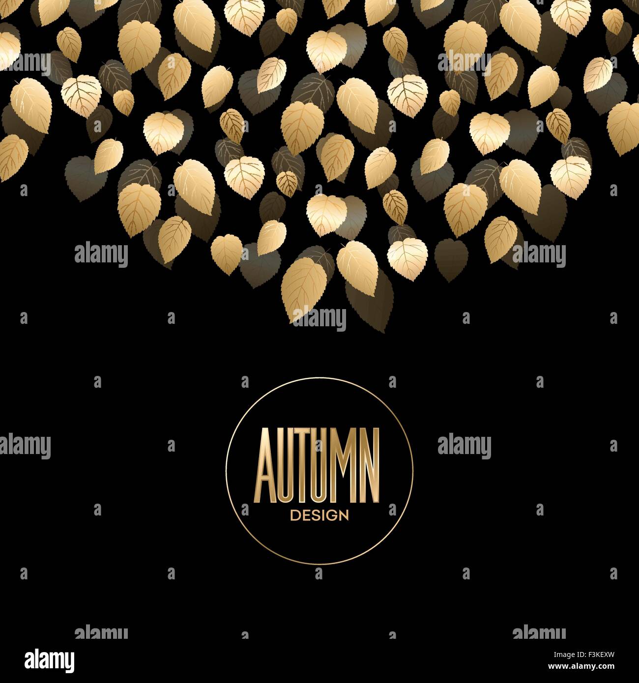 Autumn sale gold glitter Stock Vector Images - Alamy