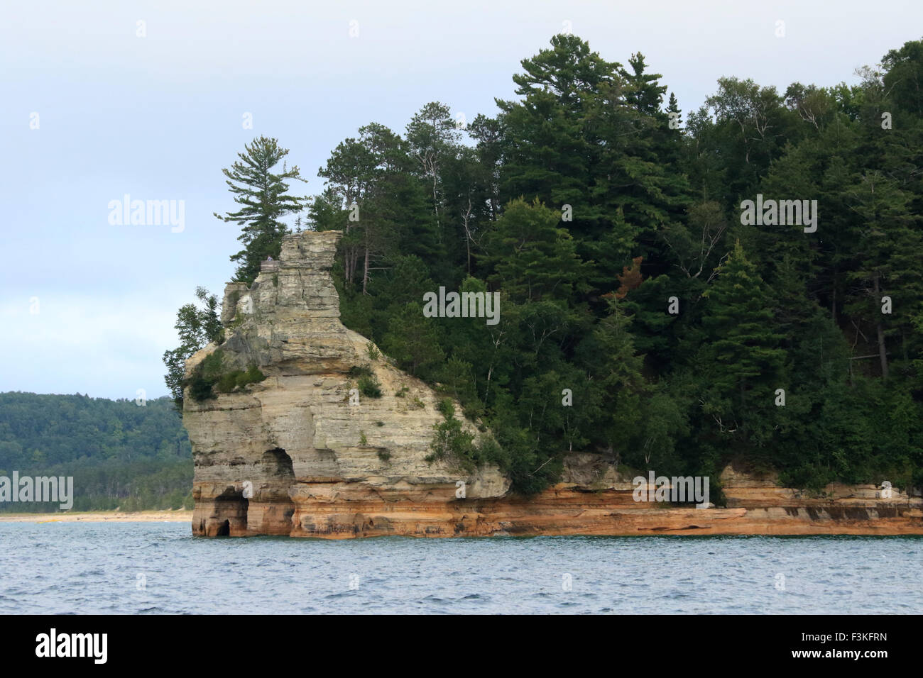 Miners castle rock formation at pictured rocks national lakeshore Stock ...