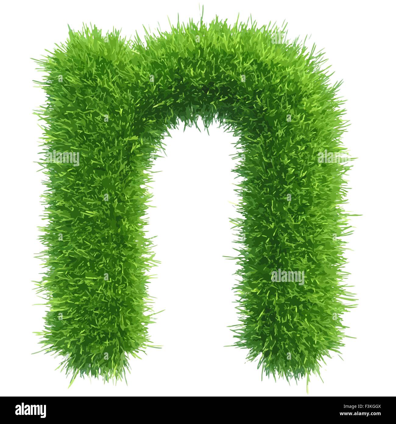 Vector Small Grass Letter N On White Background Stock Vector Image And Art Alamy