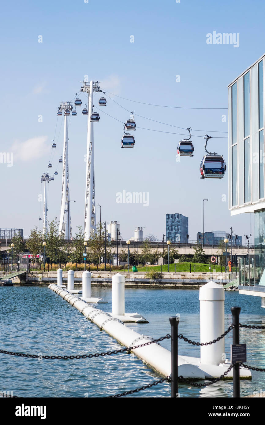 Emirates Air Line, Royal Docks, London, England, U.K Stock Photo - Alamy