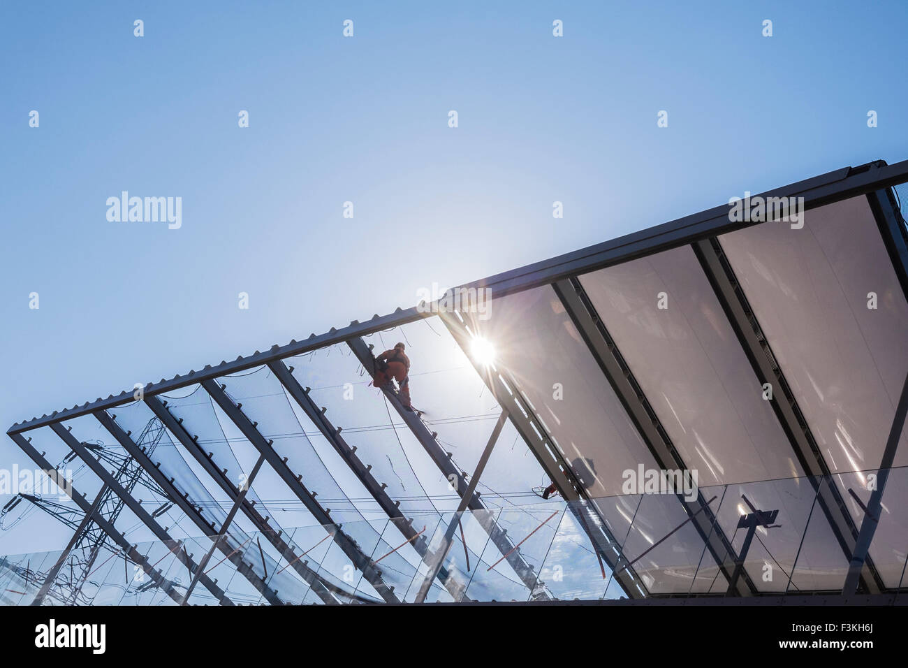 Crossrail Custom House station construction, Docklands, London, England ...